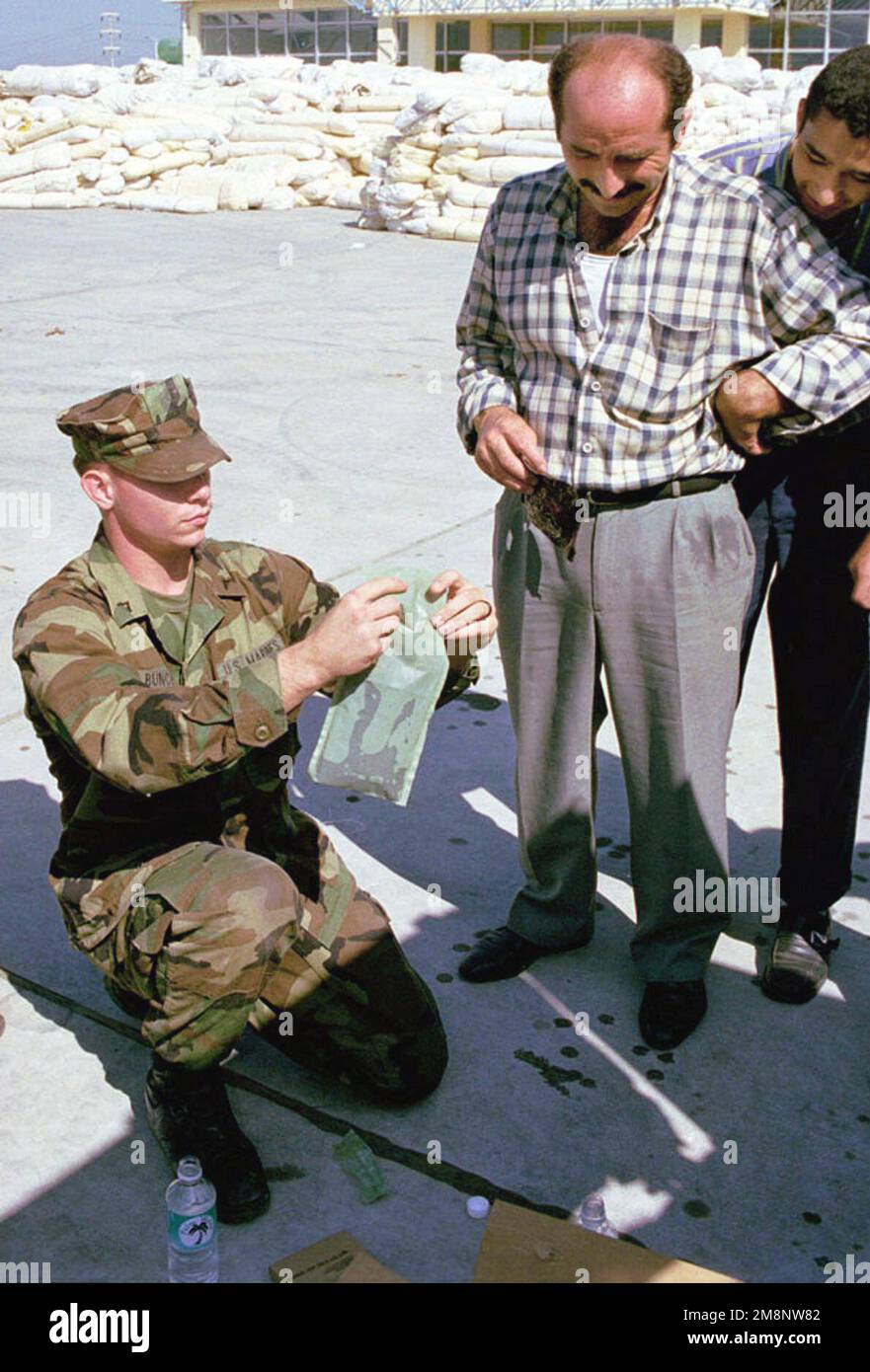 During Operation AVID RESPONSE (OAR) Marine Corps Lance Corporal ...