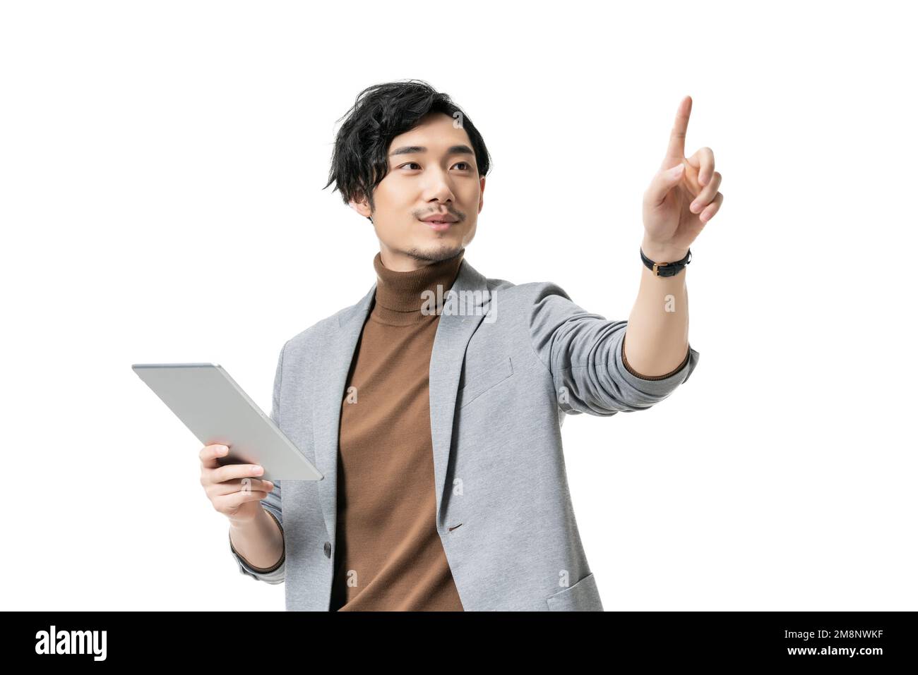 Take the young man Stock Photo - Alamy
