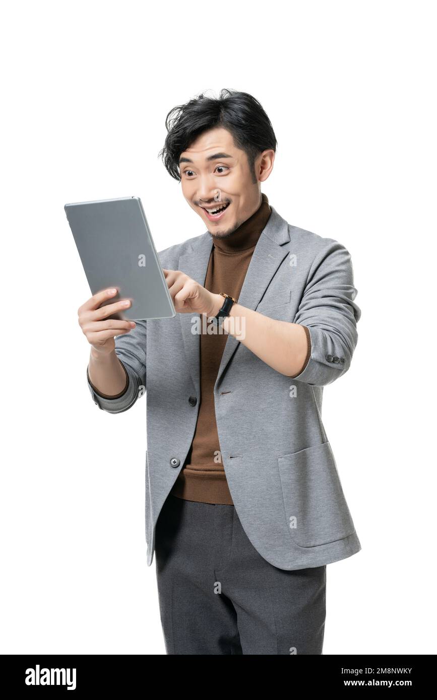 Take the young man Stock Photo - Alamy