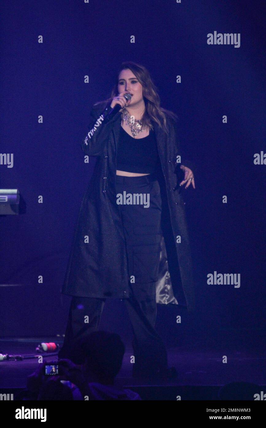 Los Angeles, USA . 14th Jan, 2023. Rosa Linn performs at iHeartRadio ...