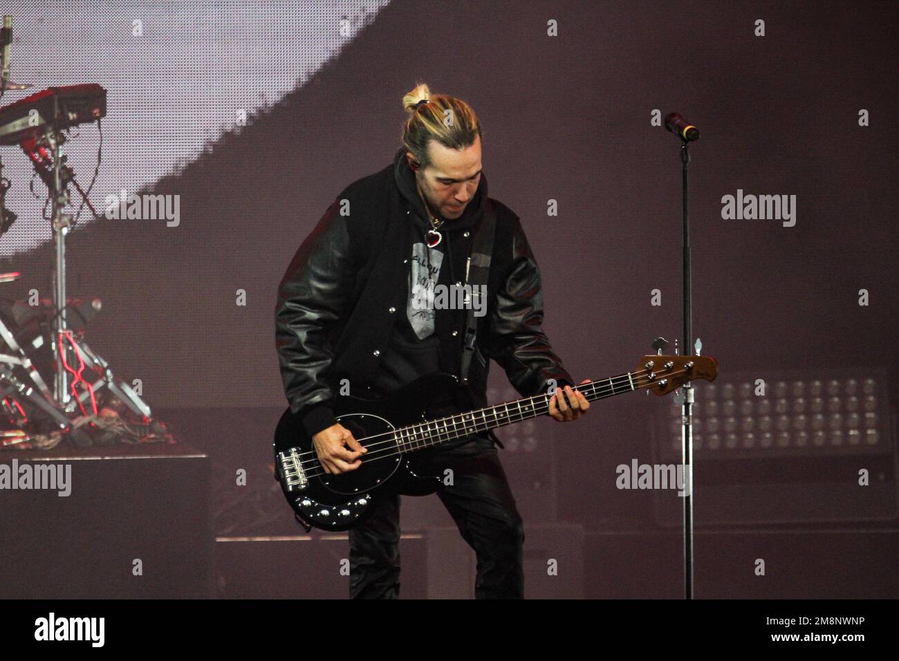 Los Angeles, USA. 14th Jan, 2023. Pete Wentz of Fall Out Boy performs ...