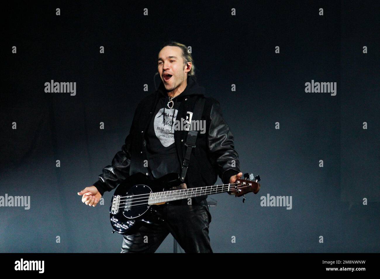 Los Angeles, USA. 14th Jan, 2023. Pete Wentz of Fall Out Boy performs ...