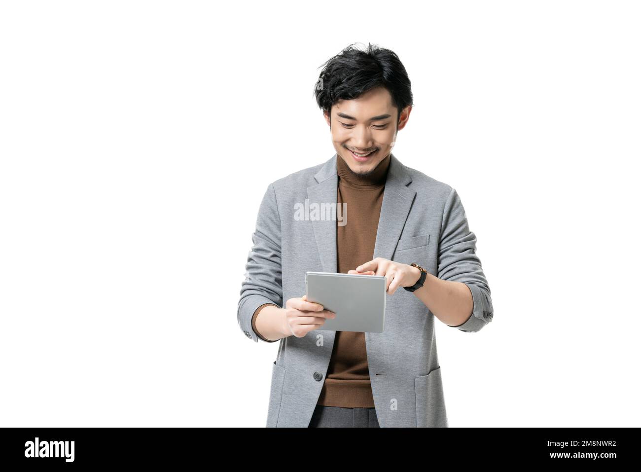 Take the young man Stock Photo - Alamy