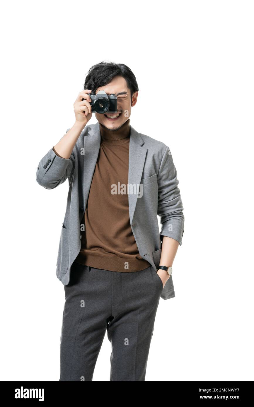 Take the young man Stock Photo - Alamy