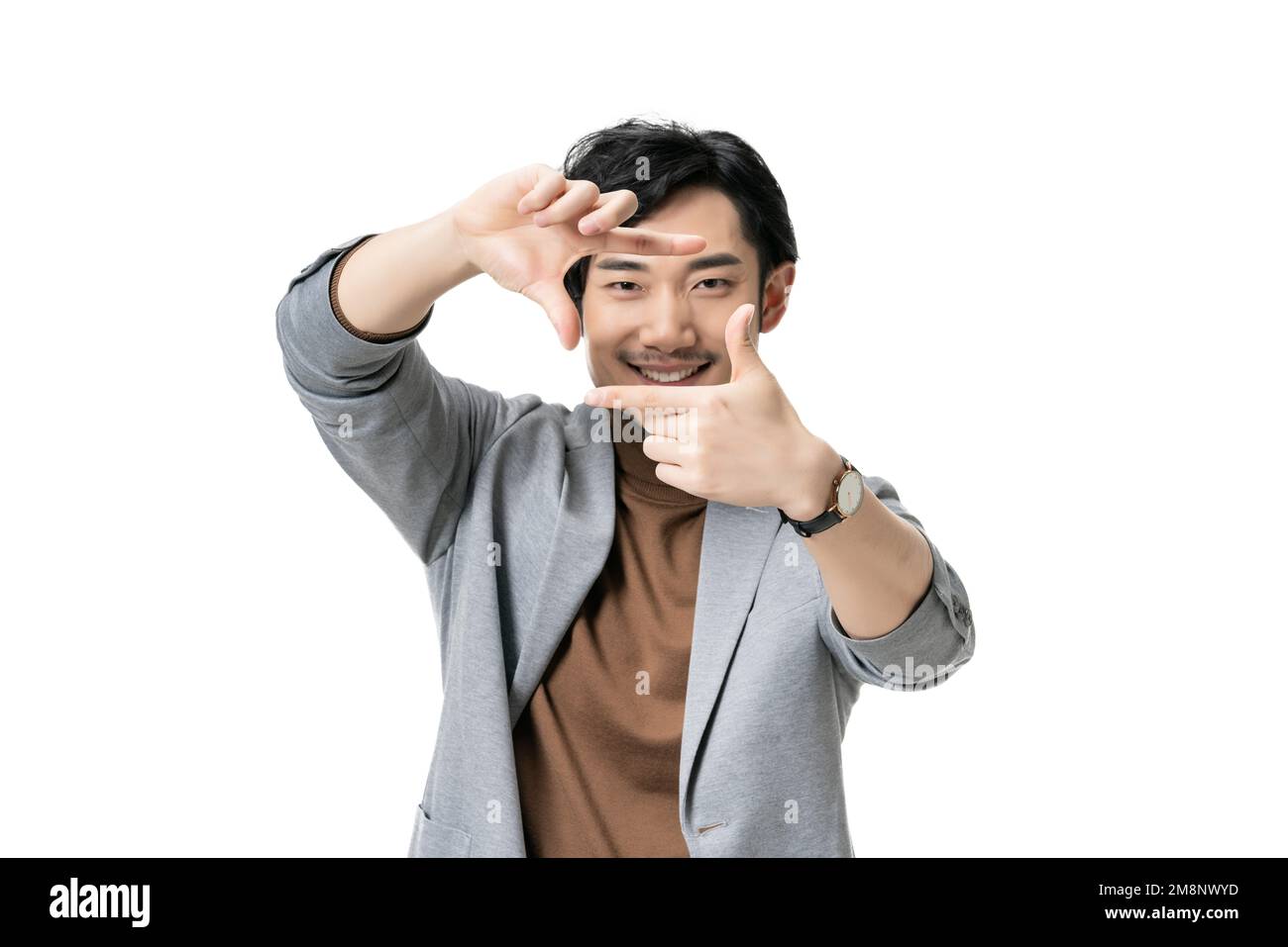 Take the young man Stock Photo - Alamy