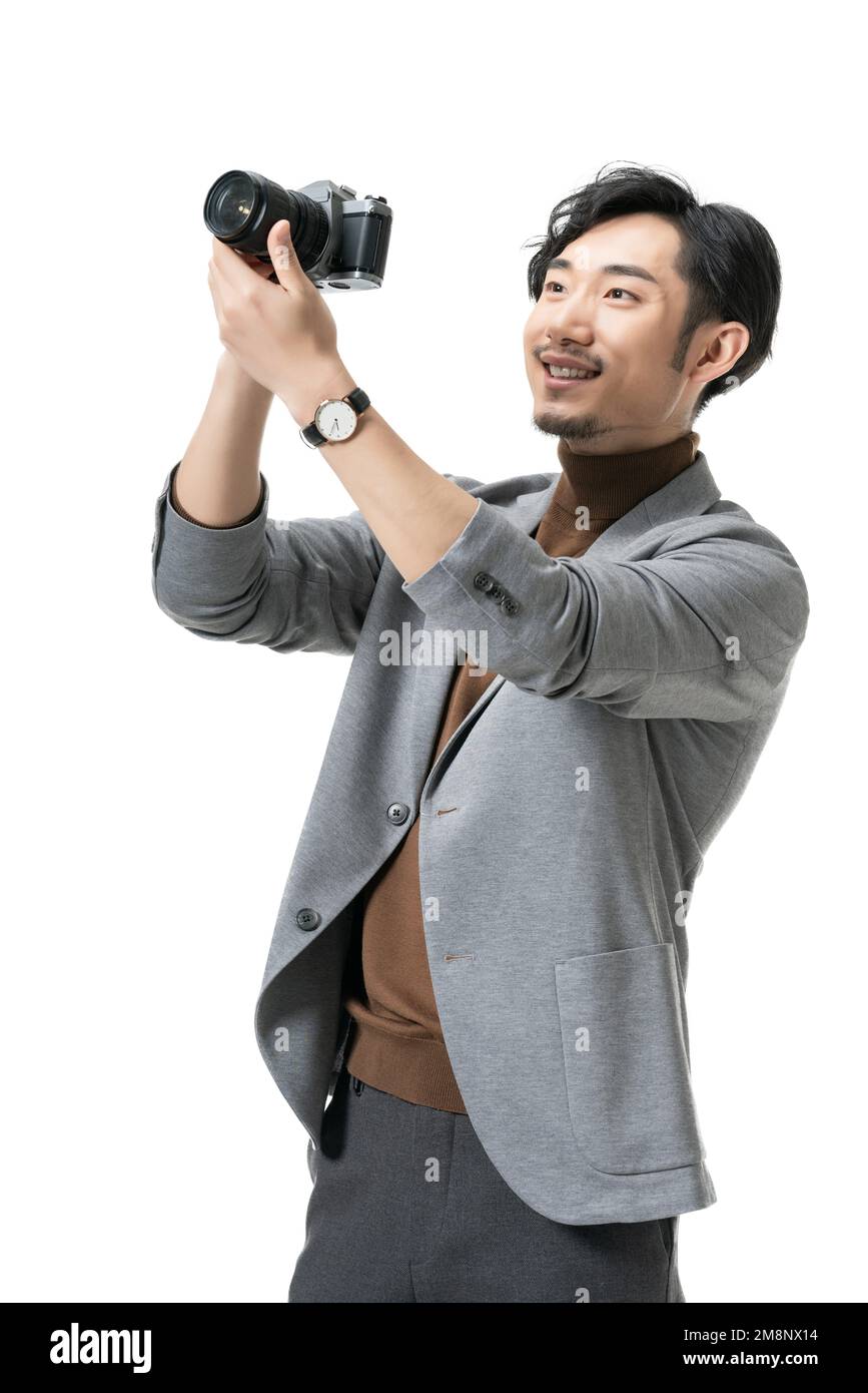 Take the young man Stock Photo - Alamy