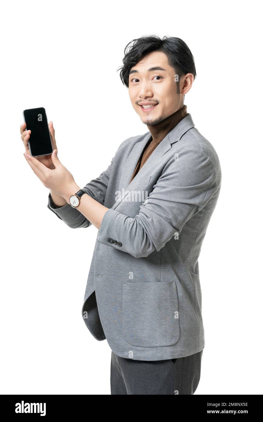 Take the young man Stock Photo - Alamy