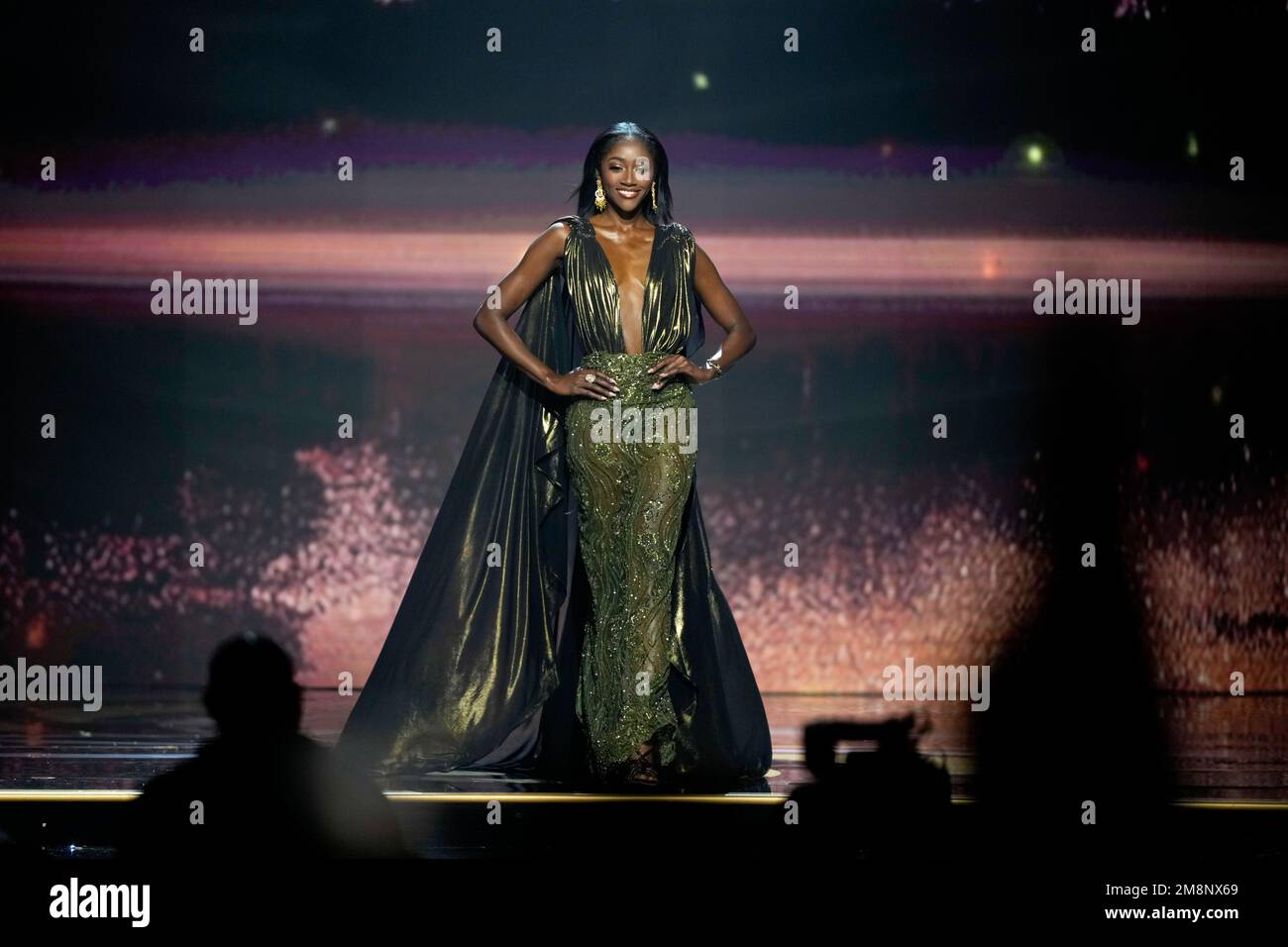 Miss Trinidad and Tobago Tya Jane Ramey takes part in the evening gown ...