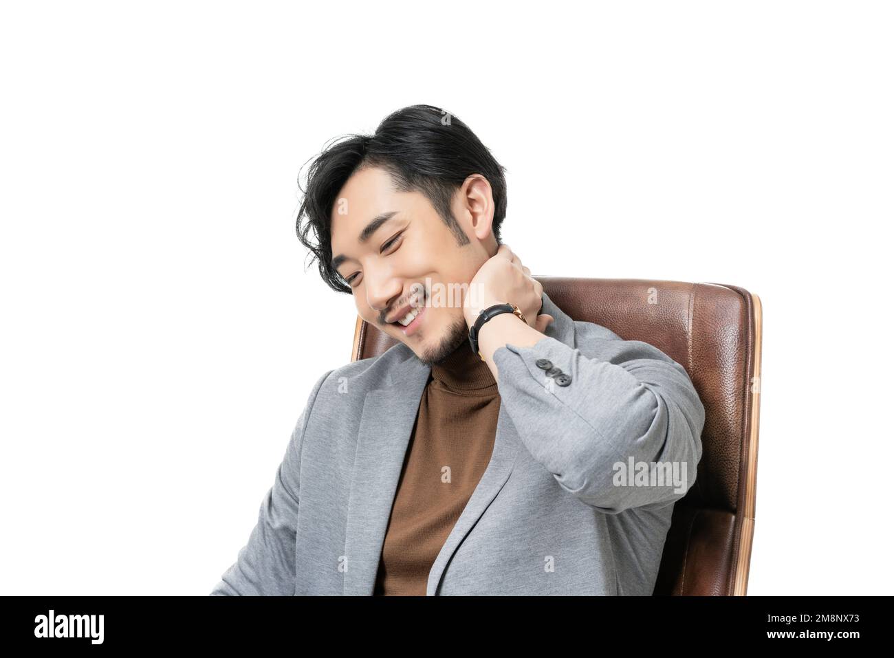 Take the young man Stock Photo - Alamy