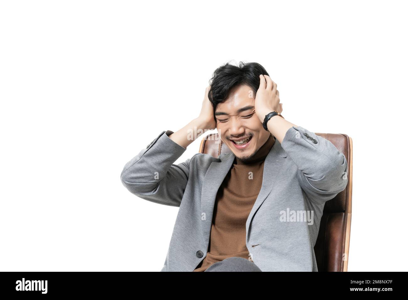 Take the young man Stock Photo - Alamy