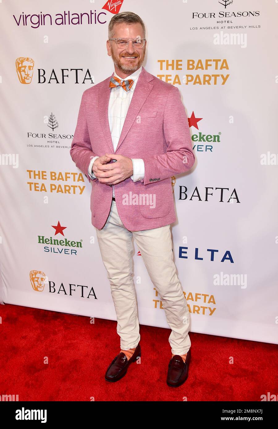 Marc Malkin arrives at the 2023 BAFTA Tea Party, Saturday, Jan. 14 ...