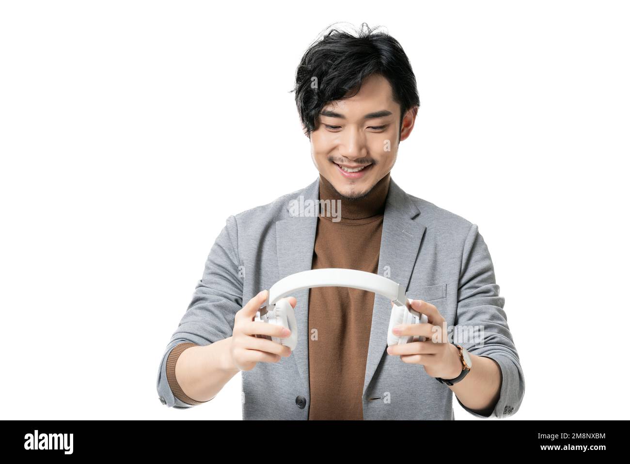 Take the young man Stock Photo - Alamy