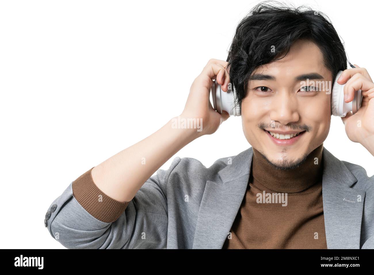 Take the young man Stock Photo - Alamy