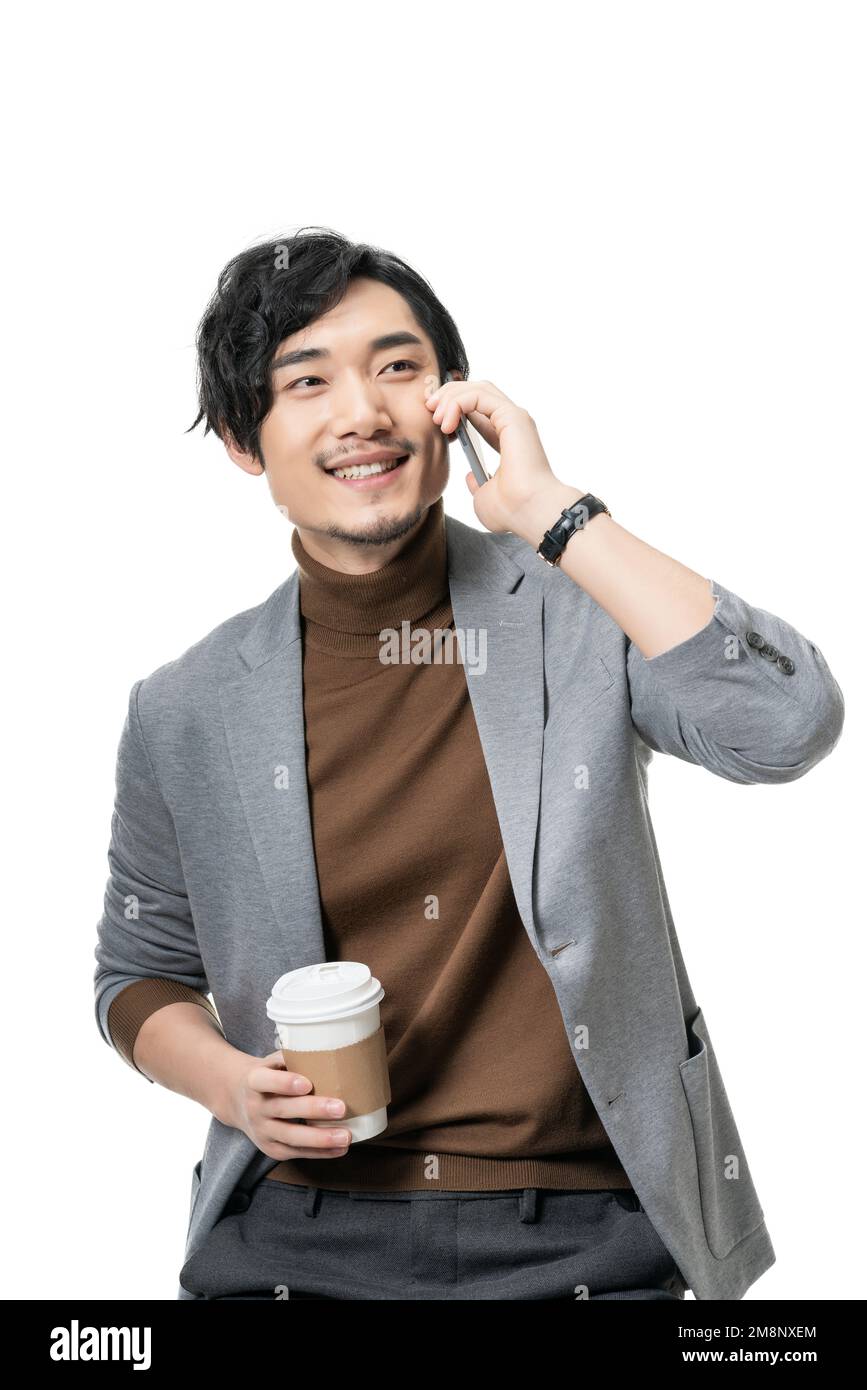 Take the young man Stock Photo - Alamy