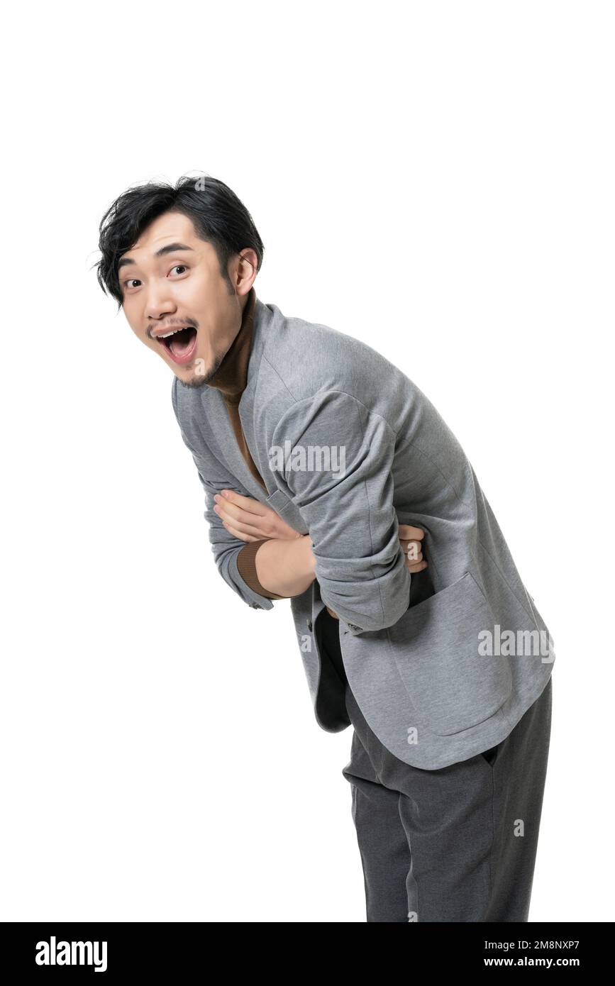Take the young man Stock Photo - Alamy