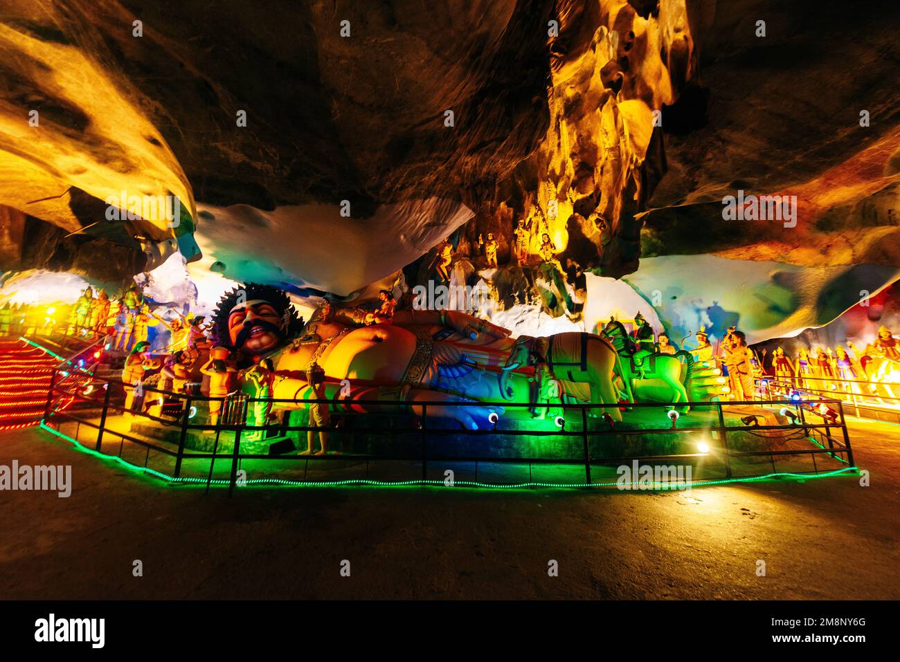 Interior of the Ramayana Cave at the Batu Caves complex - Kuala Lumpur ...