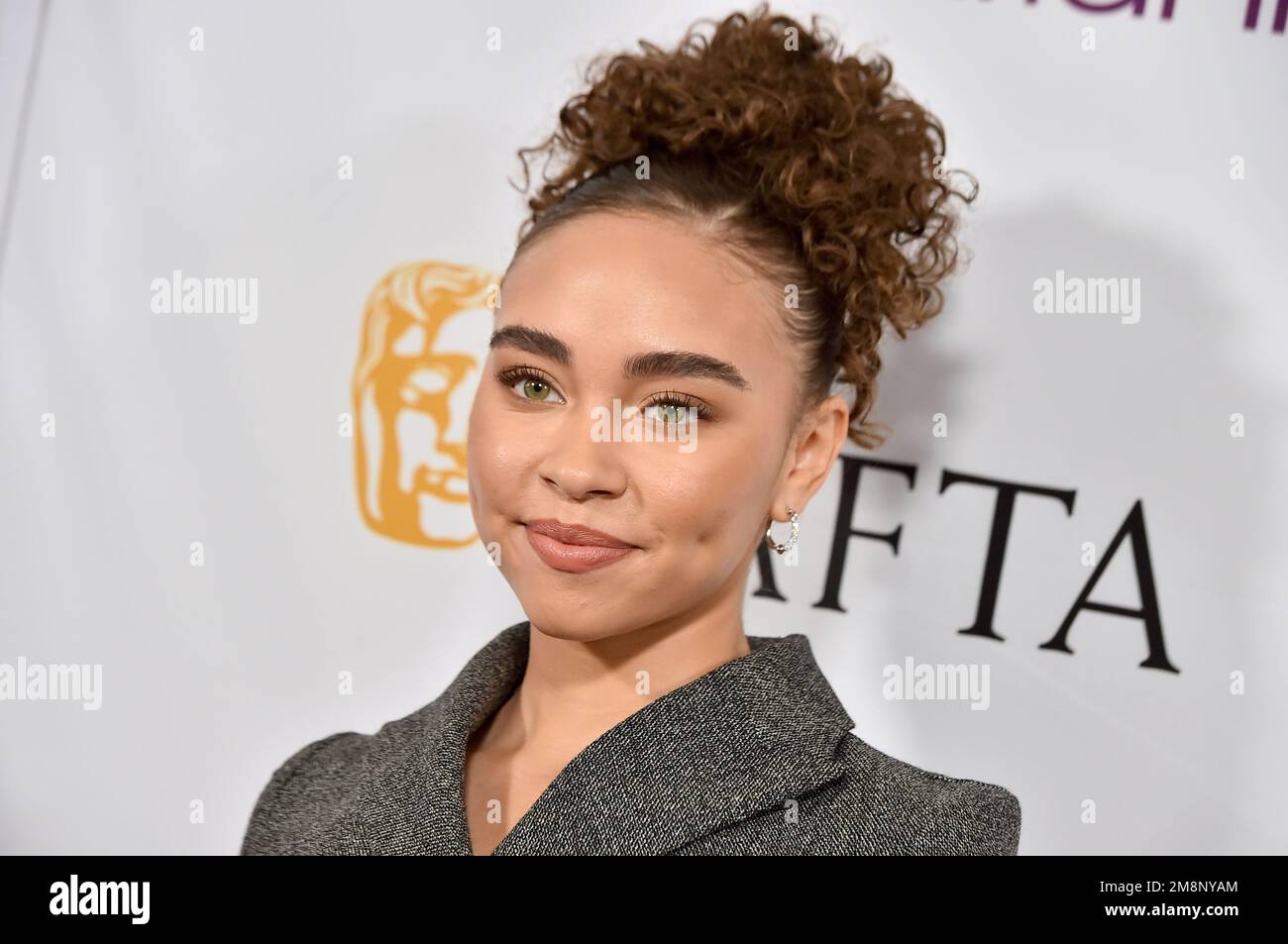 Bailey Bass arrives at the 2023 BAFTA Tea Party, Saturday, Jan. 14 ...