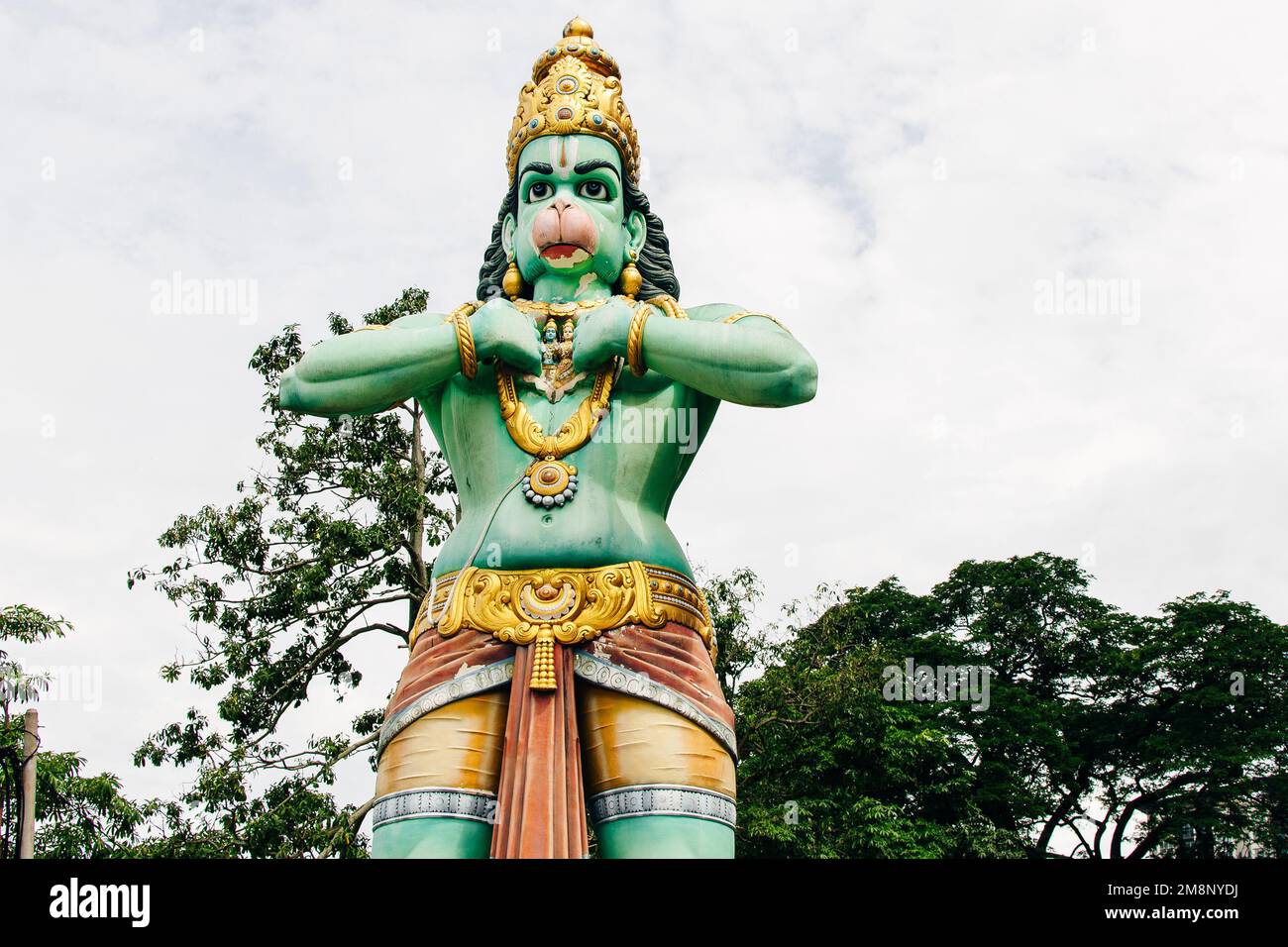 Hanuman statue in front of Ramayana Cave at Batu Caves complex, kuala ...