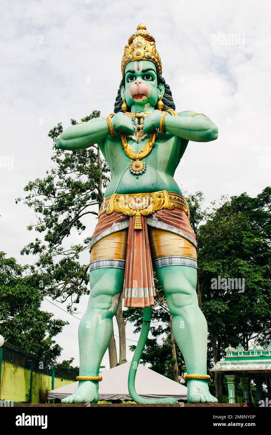 Hanuman statue in front of Ramayana Cave at Batu Caves complex, kuala ...