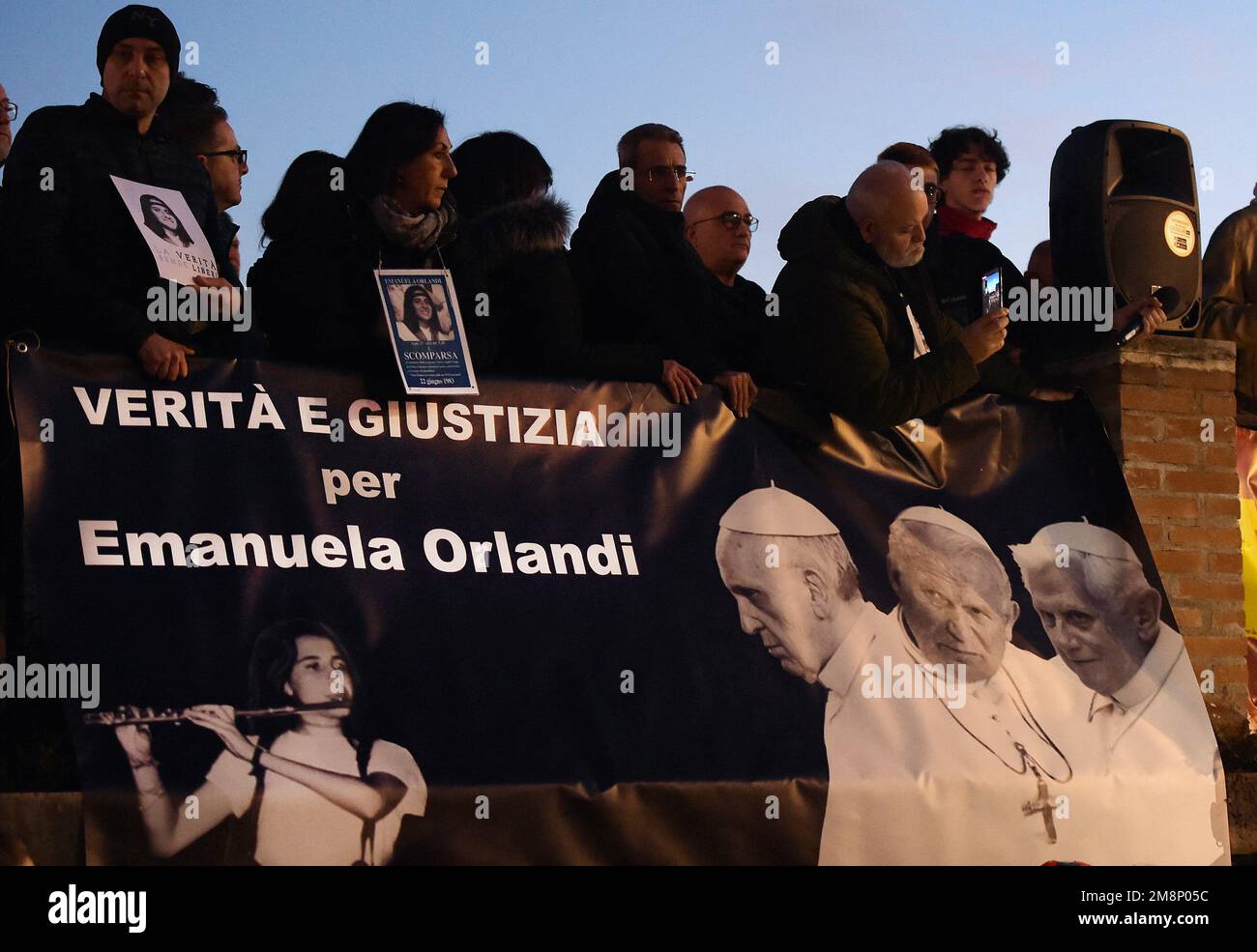 Hundreds of people take part in a sit in near the Vatican in the memory ...