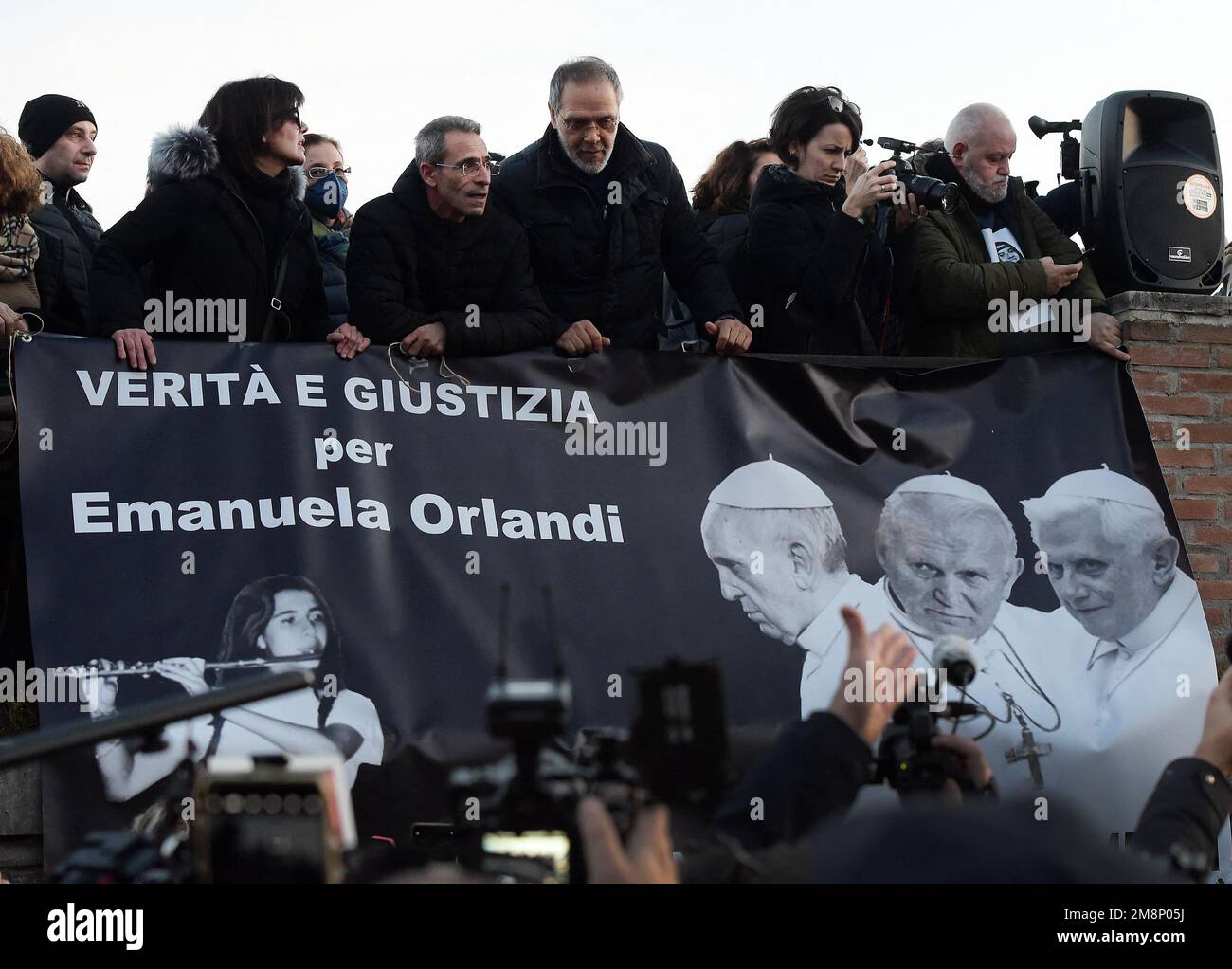 Hundreds of people take part in a sit in near the Vatican in the memory ...