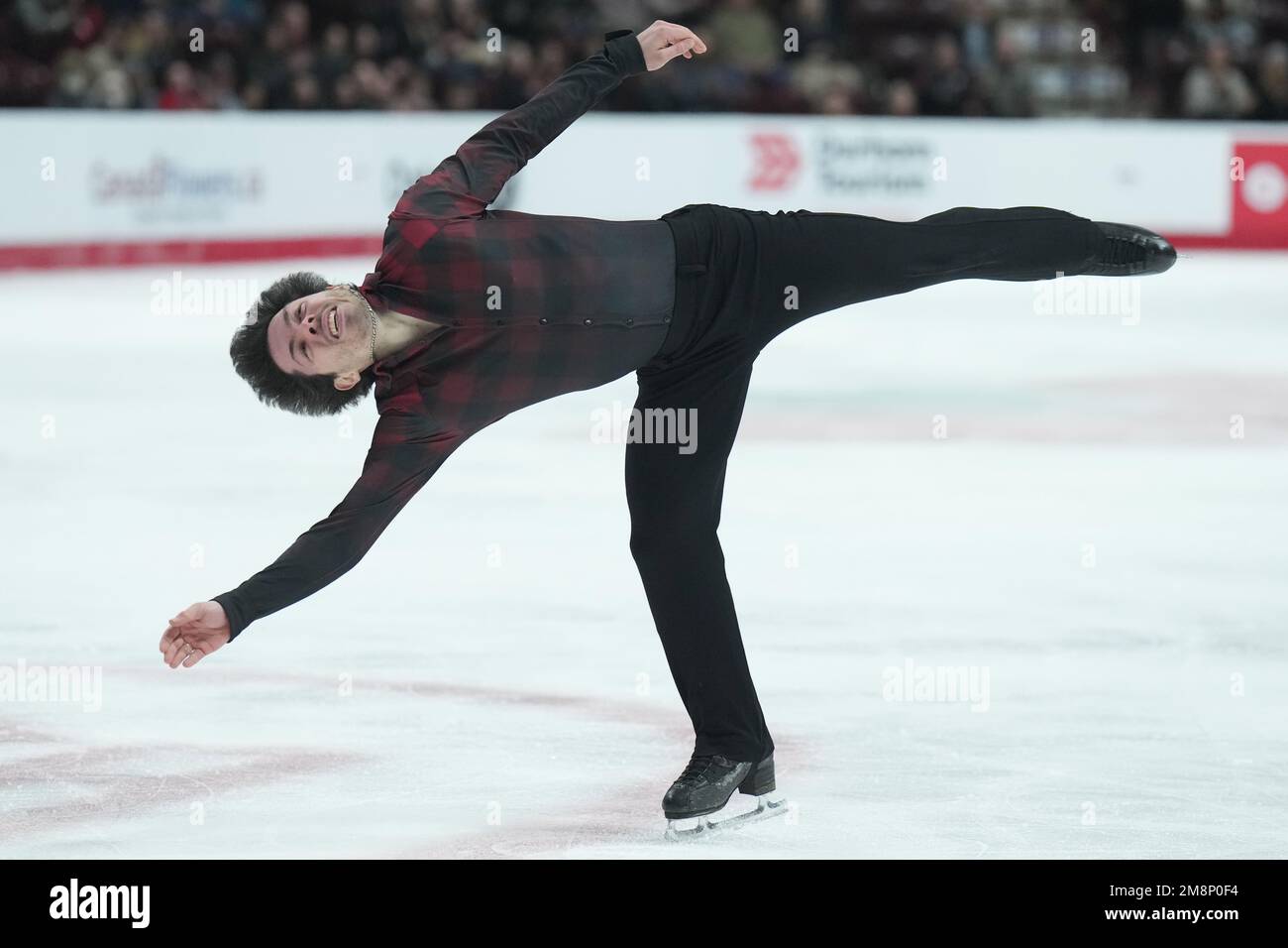 Keegan Messing performs during the men's free program at the Canadian ...