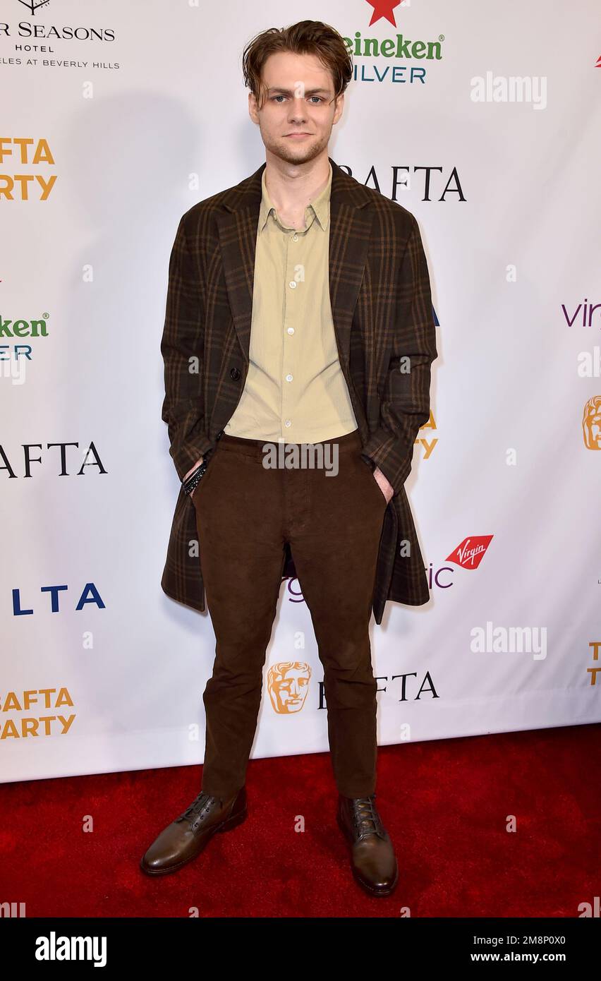 Ty Simpkins arrives at the 2023 BAFTA Tea Party, Saturday, Jan. 14 ...