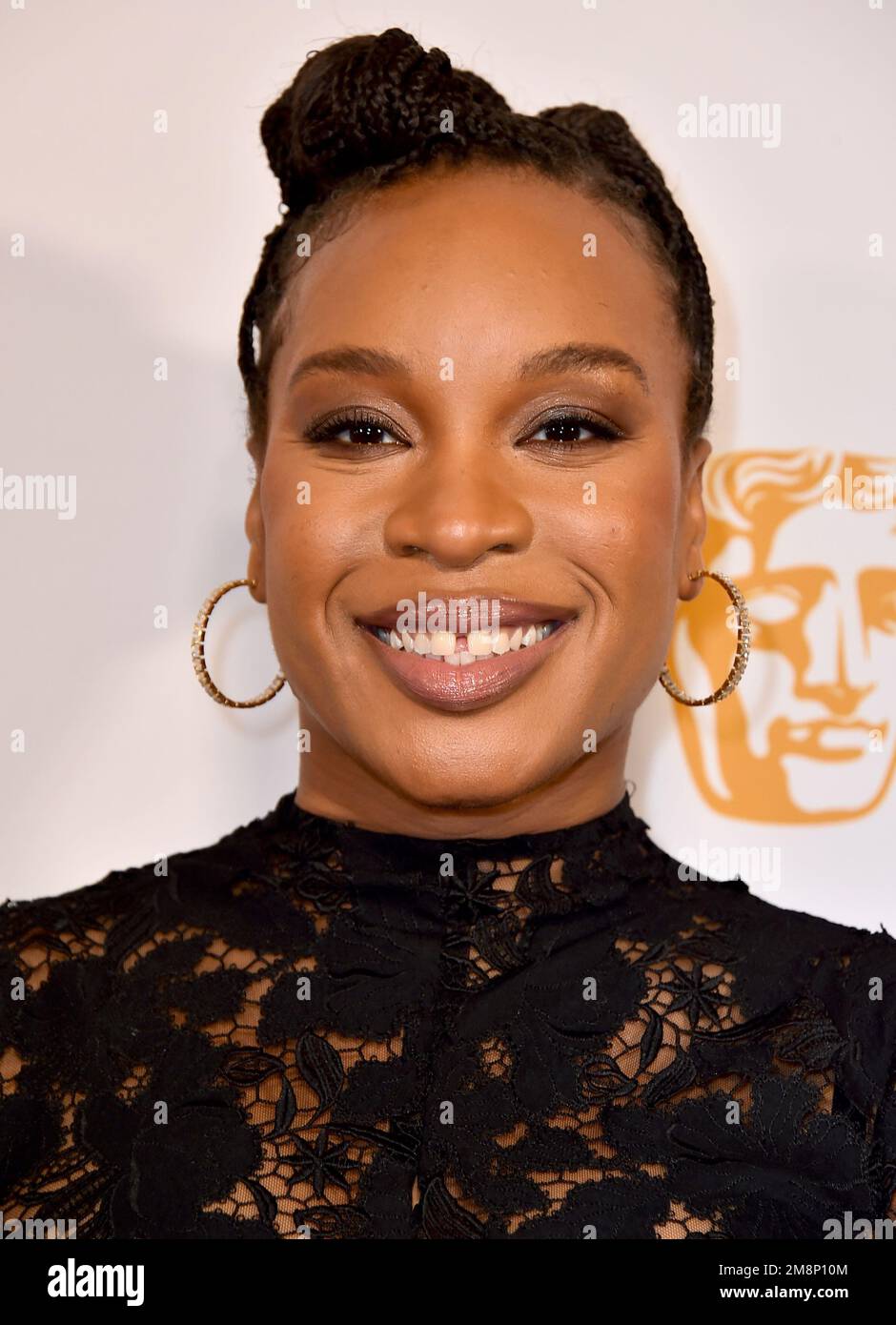 Chinonye Chukwu arrives at the 2023 BAFTA Tea Party, Saturday, Jan. 14 ...