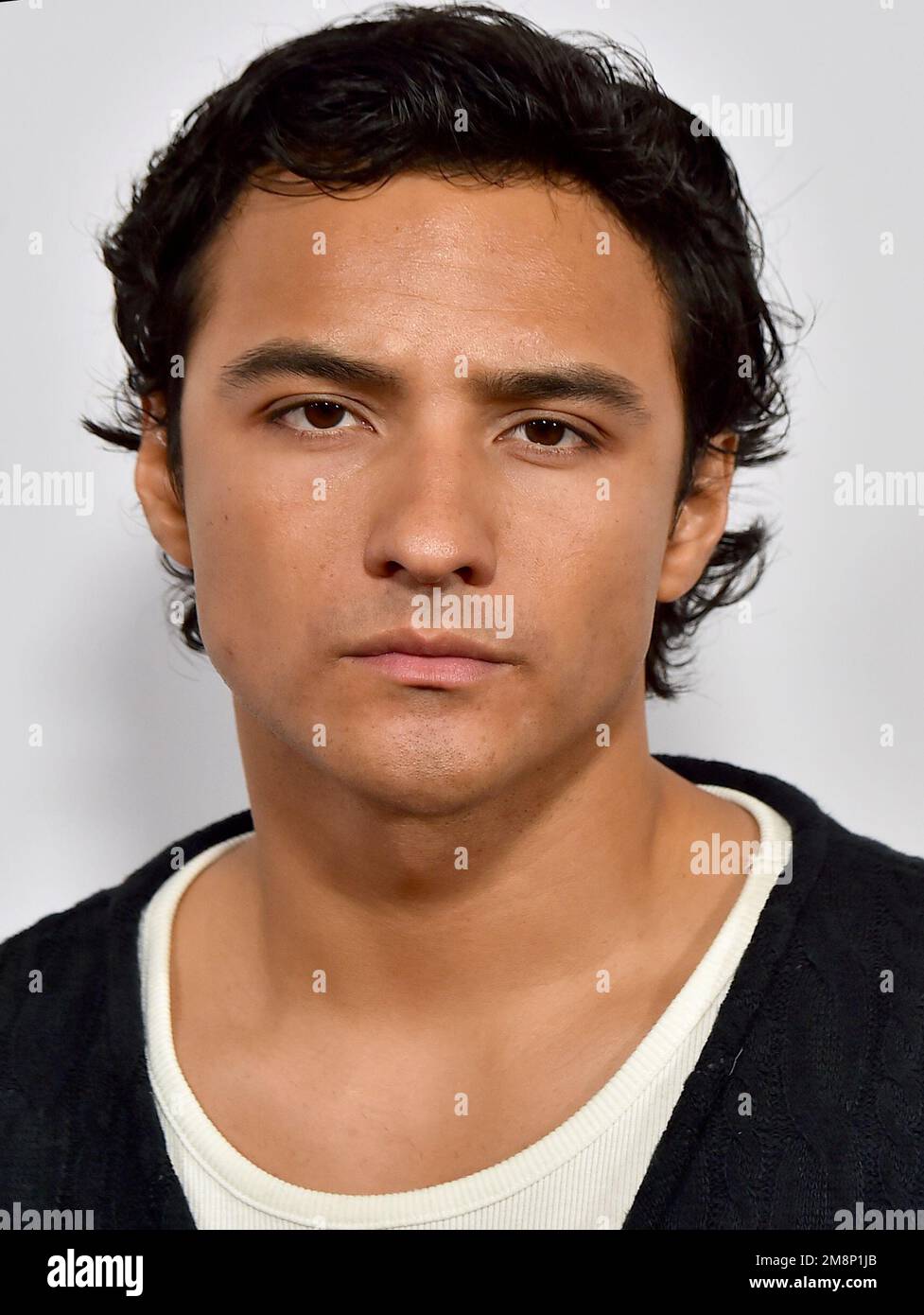 Brandon Perea arrives at the 2023 BAFTA Tea Party, Saturday, Jan. 14 ...