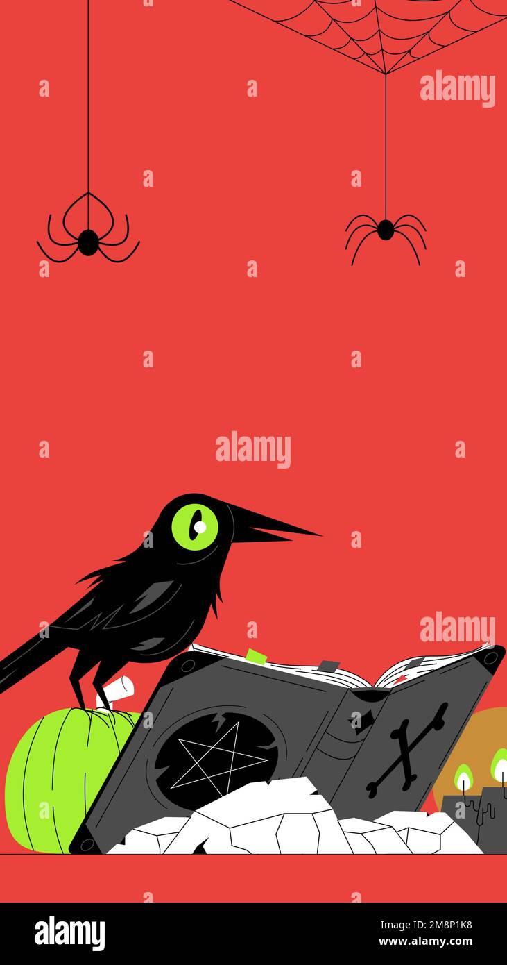 illustration design of halloween poster Stock Photo - Alamy