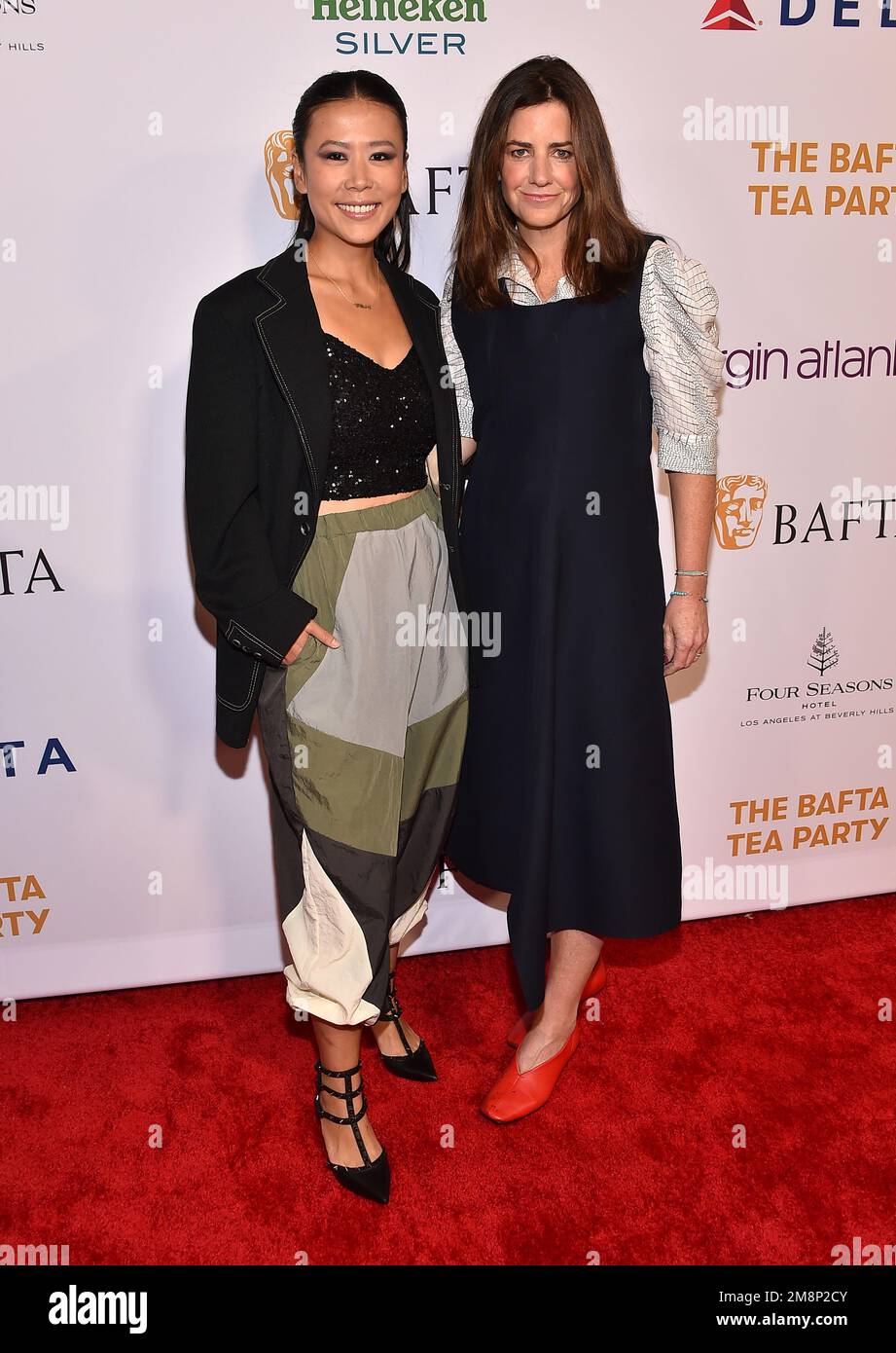 Los Angeles, USA. 14th Jan, 2023. Domee Shi and Lindsey Collins ...