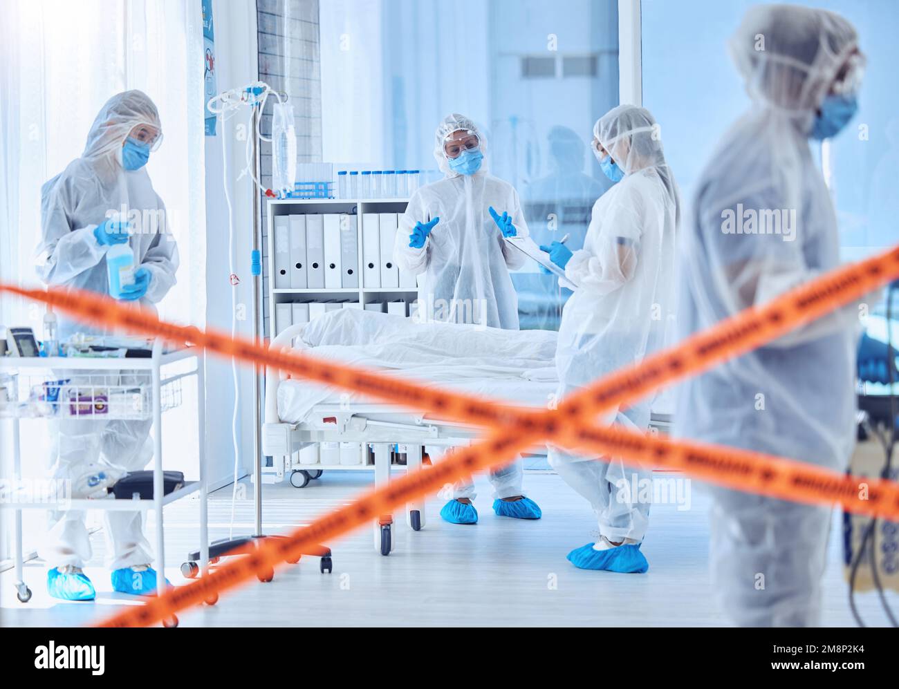 Csi team collecting a dead body. Team of biochemist collecting a body ...