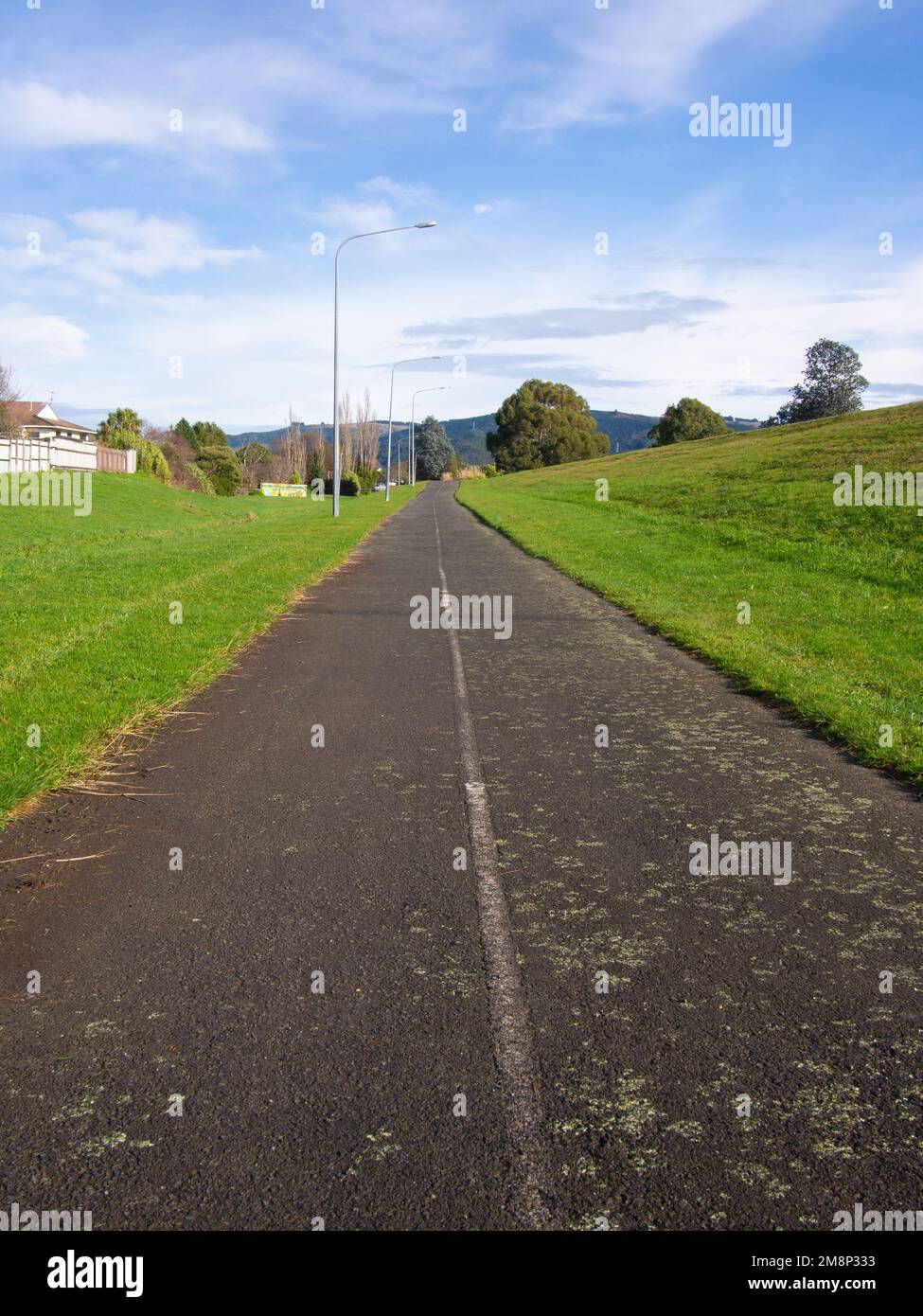 Cycle Path And Walkway Stock Photo - Alamy