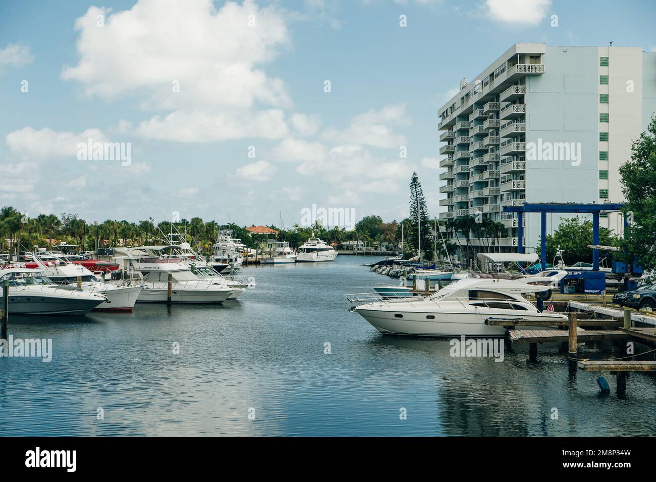 Miami river water canal hi-res stock photography and images - Alamy
