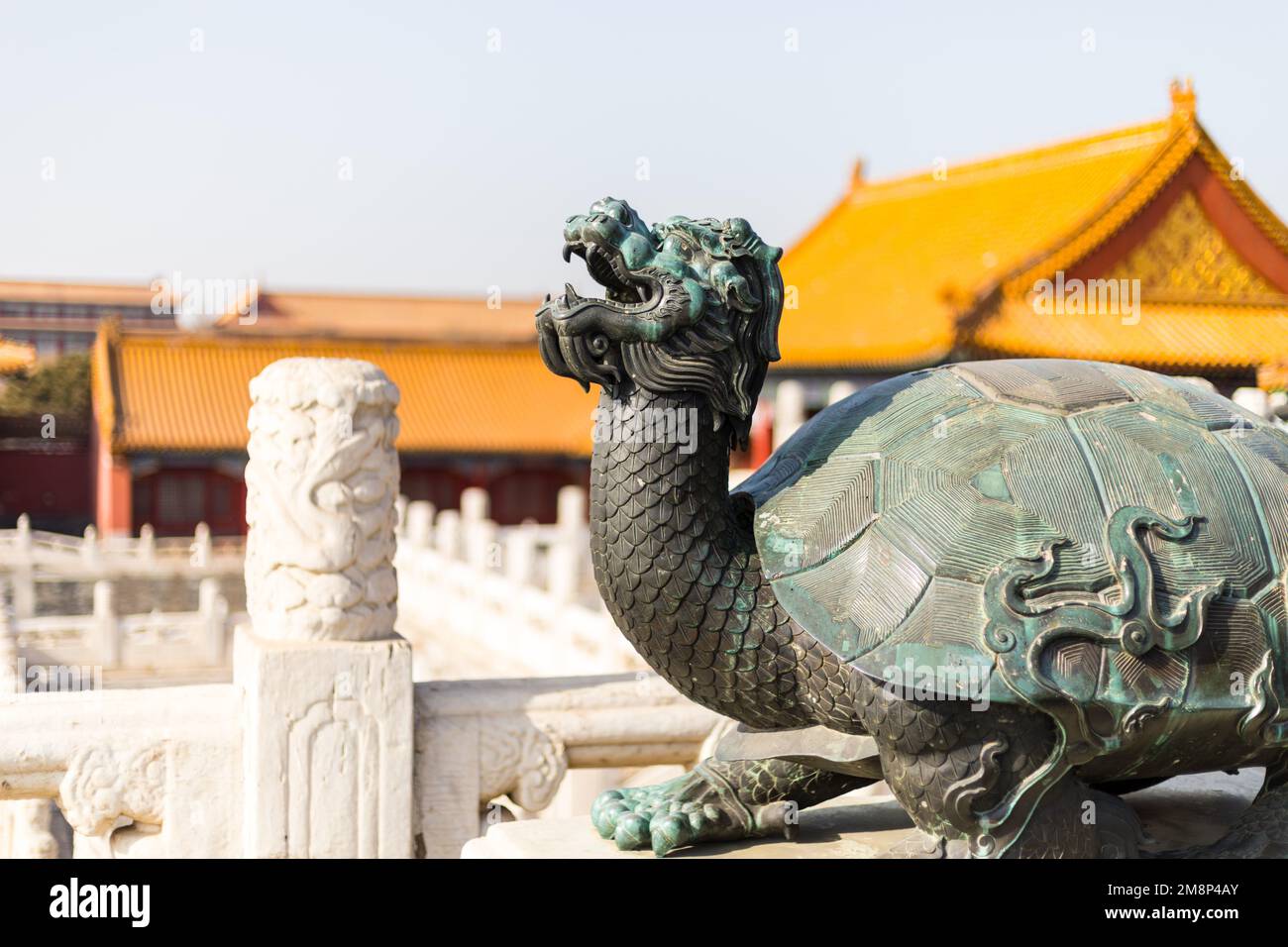 The Forbidden City leading turtle Stock Photo - Alamy