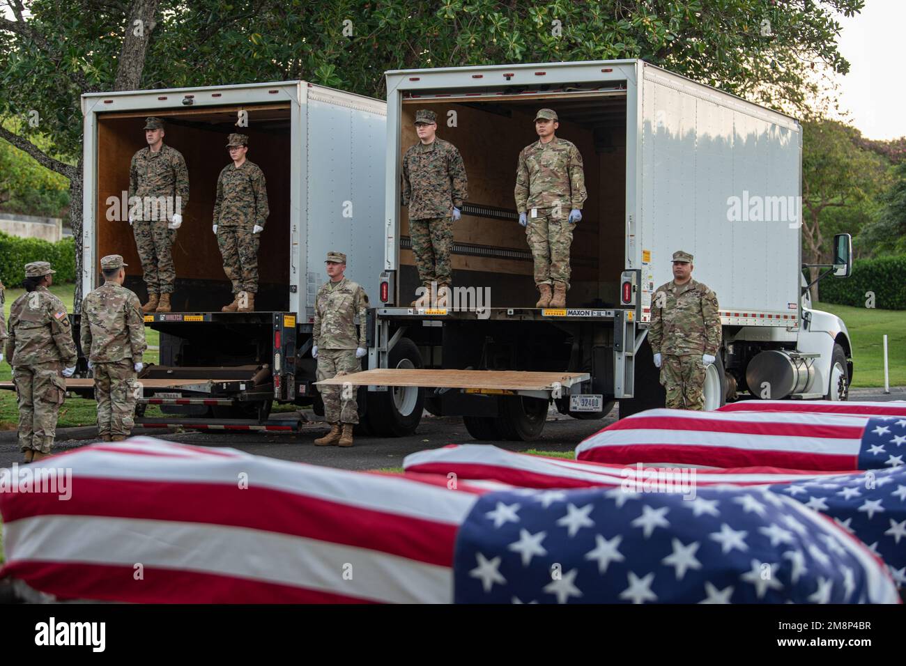 January 9, 2023 - Joint Base Pearl Harbor, Hawaii, USA - Members of the ...