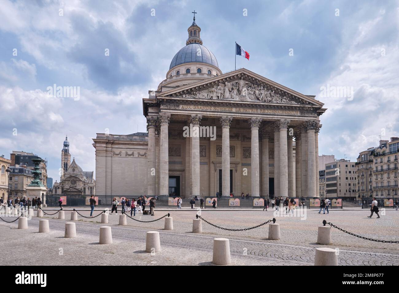 Paris, France - May, 2022: The view of famous parisian landmark ...