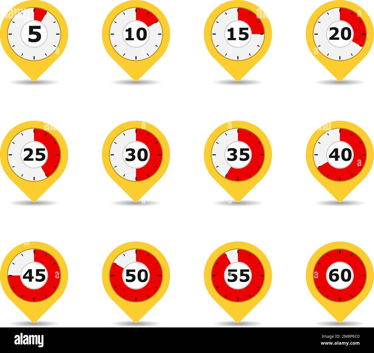 Simple timers, vector eps10 illustration Stock Vector Image & Art - Alamy