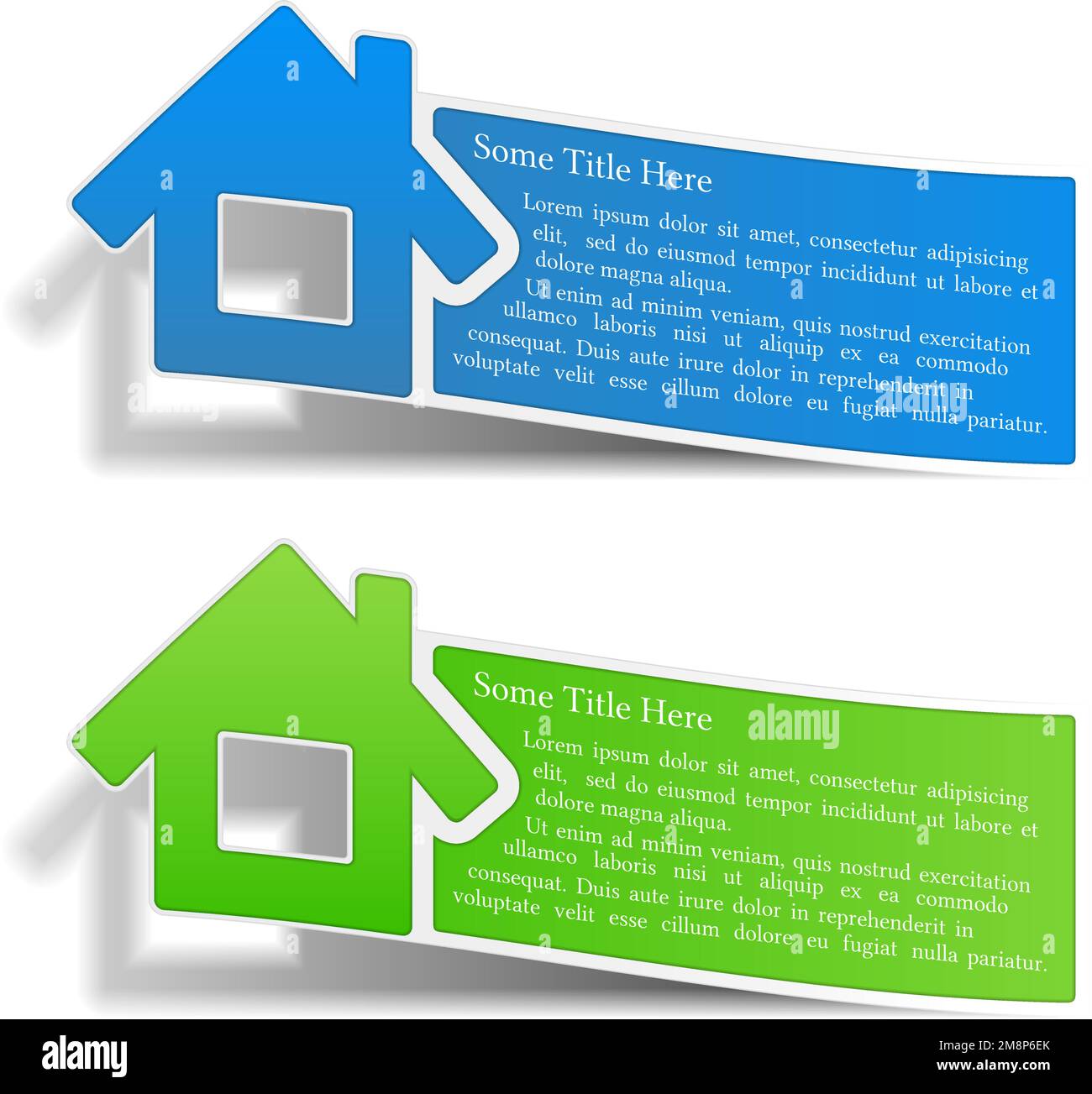 Flyers with a house, vector eps10 illustration Stock Vector Image & Art ...