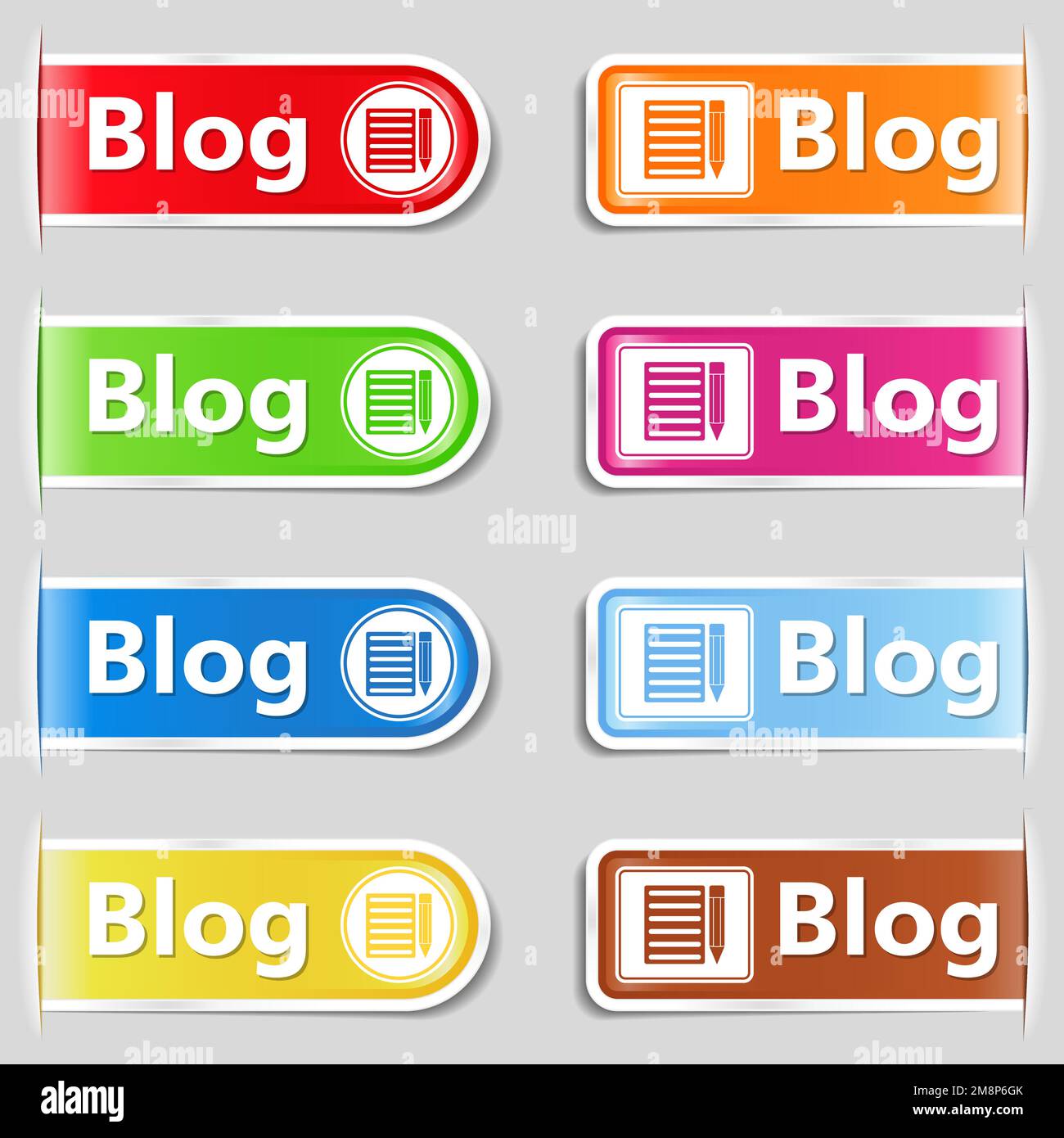 Button tabs hi-res stock photography and images - Alamy