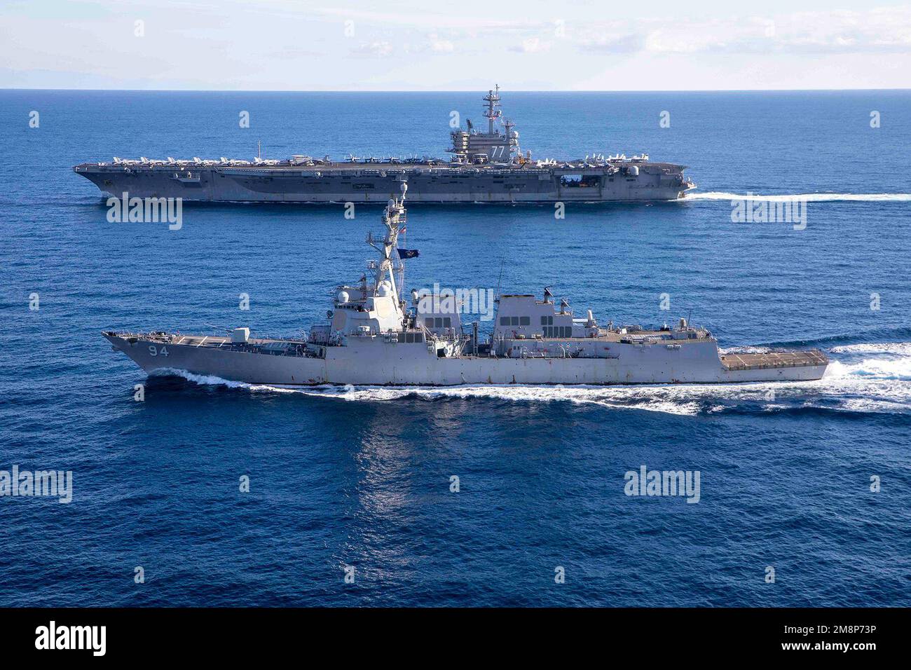 U.S. 6th Fleet area of responsibility. 12th Jan, 2023. he Nimitz-class ...