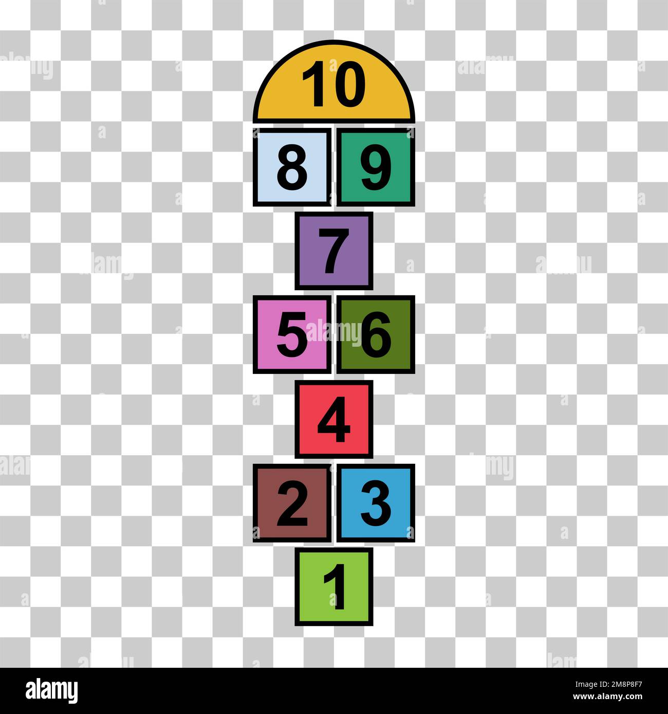 Hopscotch Game Vector