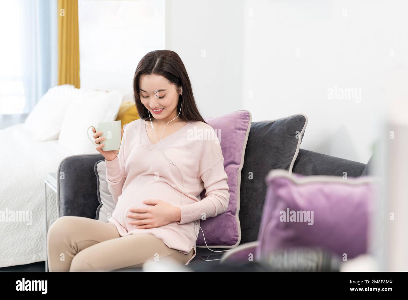 Pregnant women to family life Stock Photo - Alamy