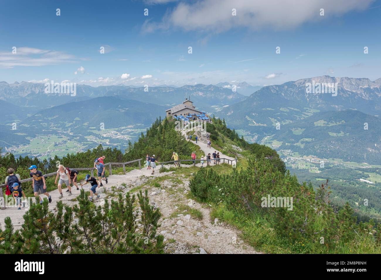 BERCHTESGADEN, GERMANY – JULY 28, 2022: The Kehlsteinhaus, also known ...