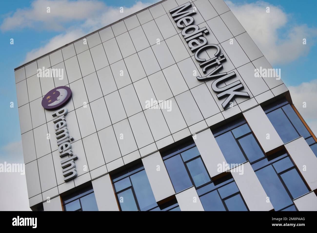MediaCityUK premier Inn hotel building Stock Photo - Alamy