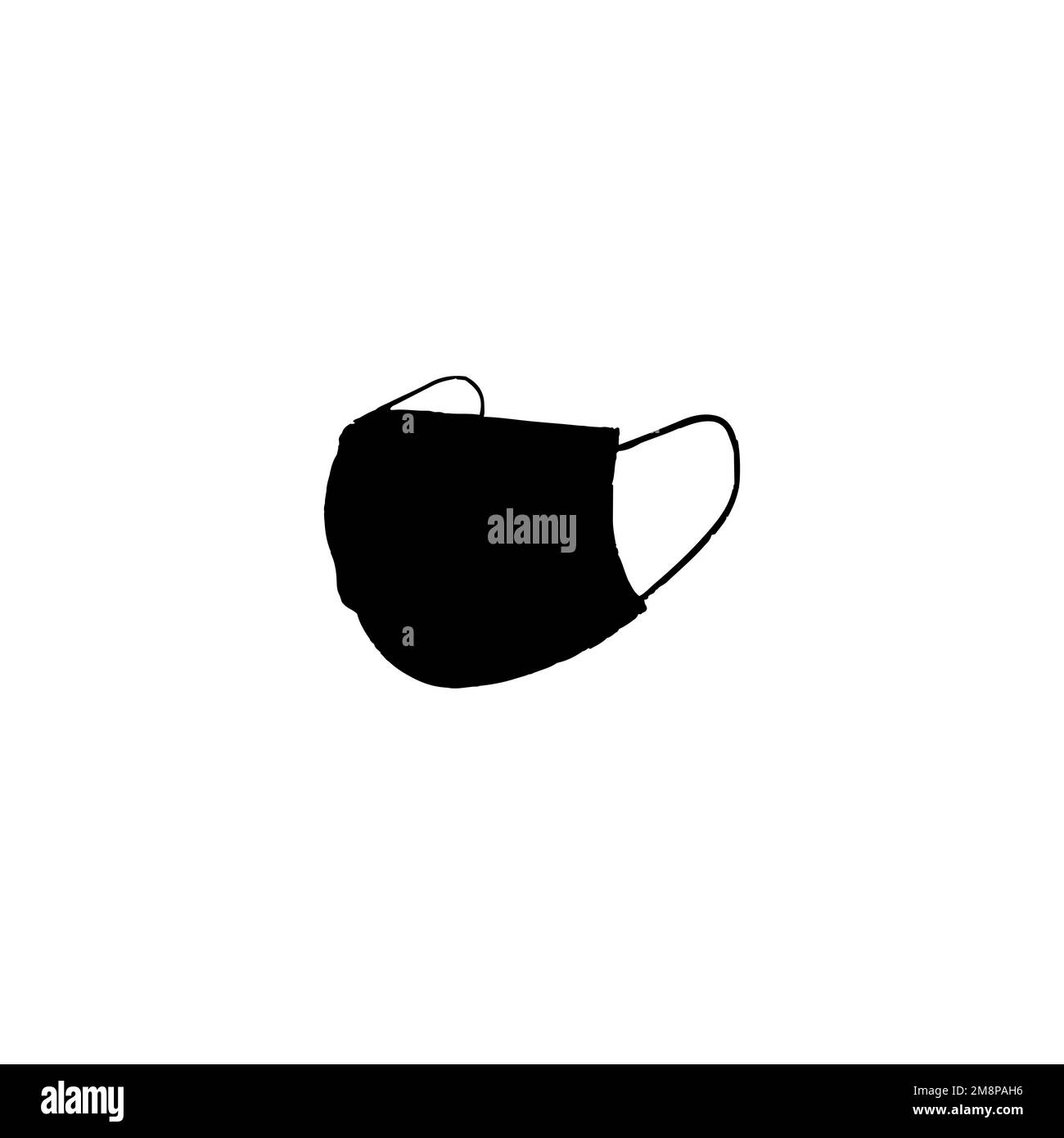 Medical mask icon. Simple style no entry without a medical mask poster ...