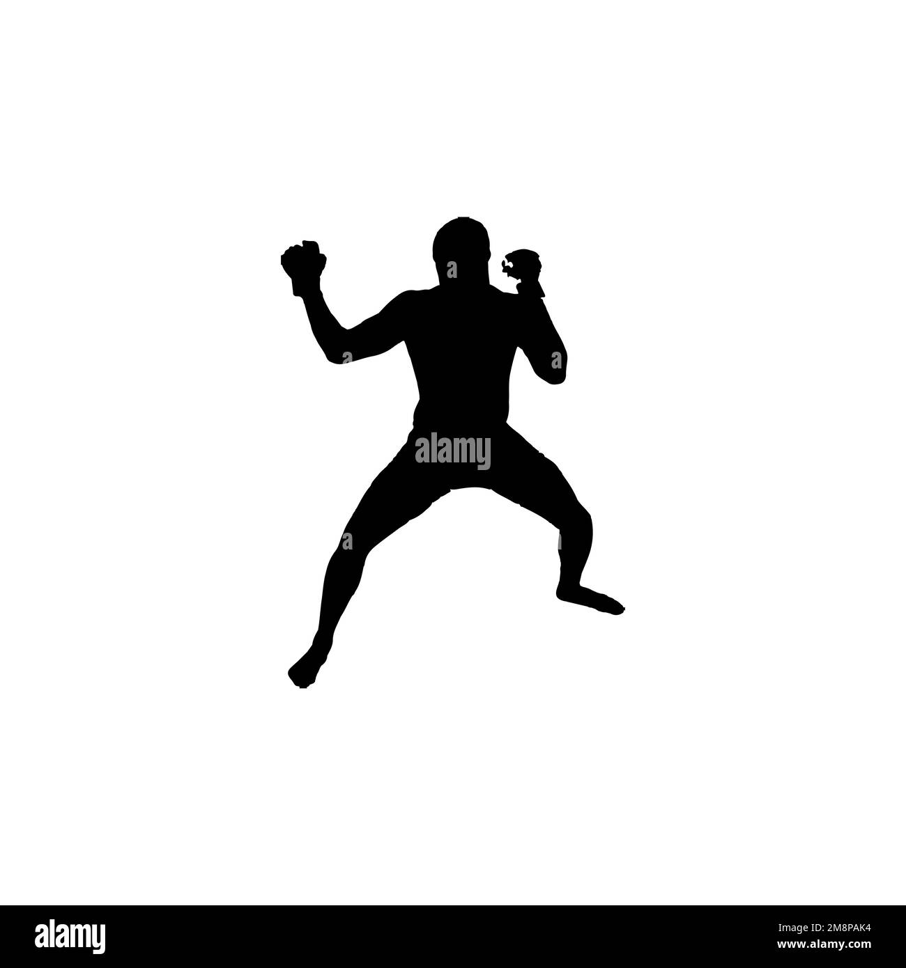 Kickboxer icon. Simple style kickboxing tournament poster background ...