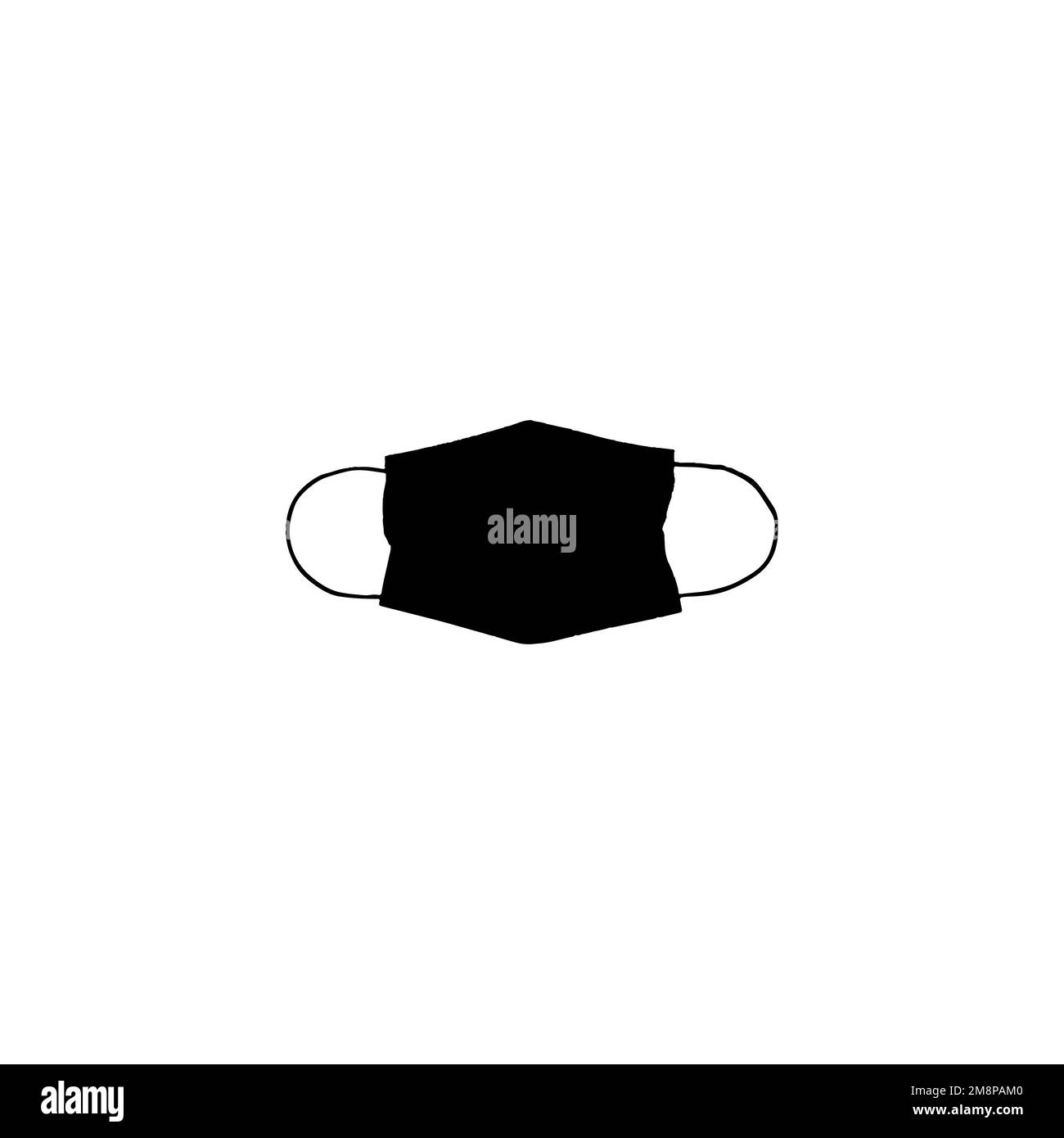 Medical mask icon. Simple style no entry without a medical mask poster ...