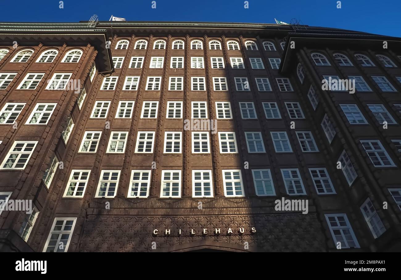 Fmaous building Chilehaus in Hamburg in Germany Stock Photo - Alamy
