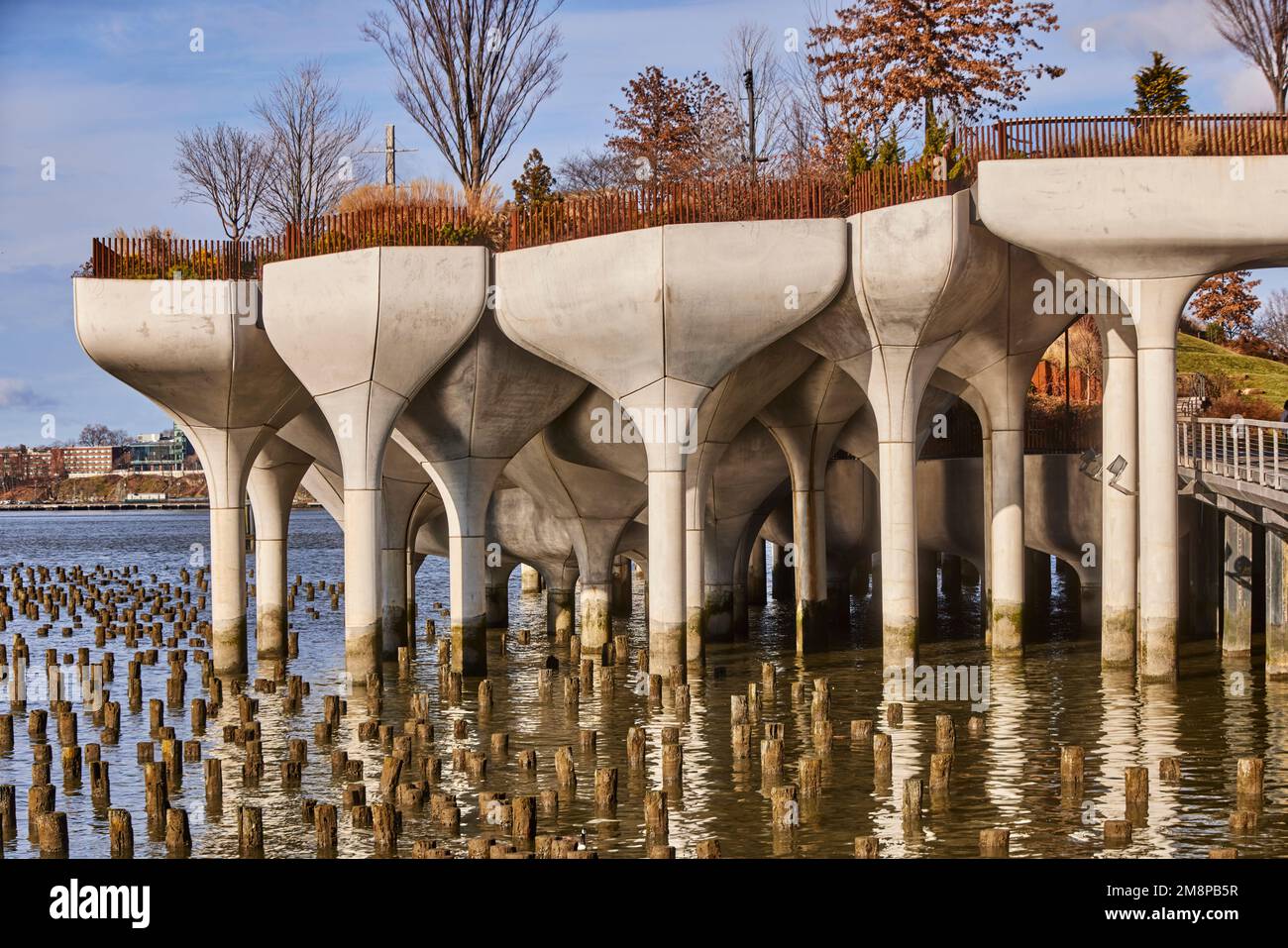 New York city Manhattan floating island park west side Little Island ...